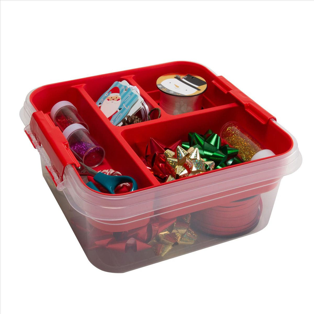 Simplify 5 Compartment Gift Supply Storage Plastic Box & Reviews | Wayfair